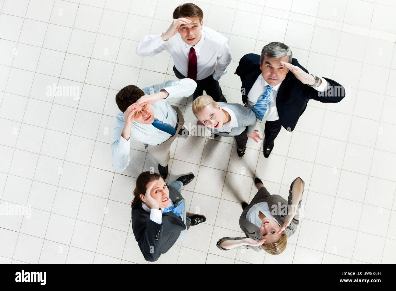 Group Of Confused People