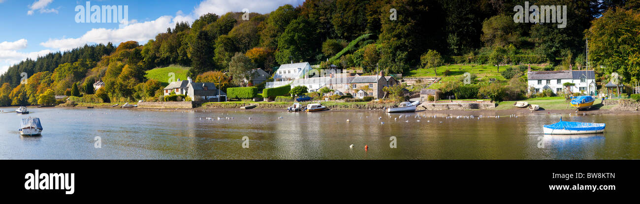 Panorama of the River Lerryn Cornwall England Stock Photo - Alamy