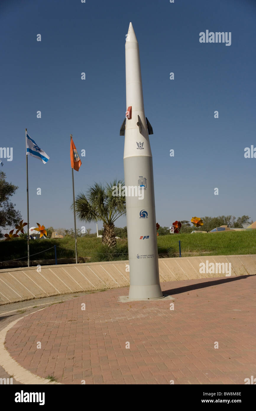 Arrow 2 missile at Israeli Air Force Museum at Hazerim on the outskirts ...