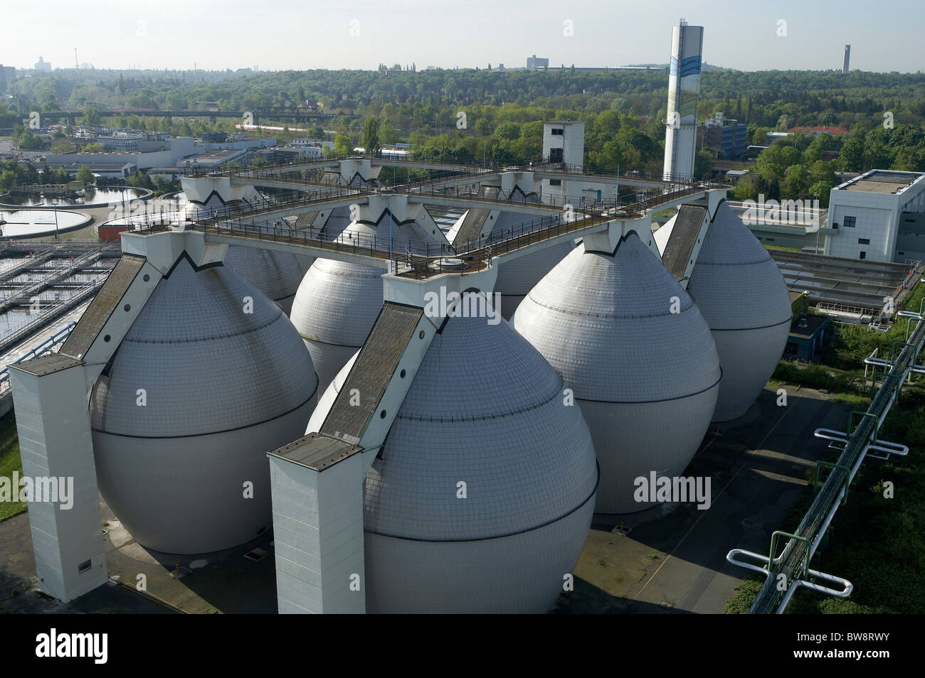 Ruhleben sewage treatment plant, Berlin, Germany Stock Photo - Alamy
