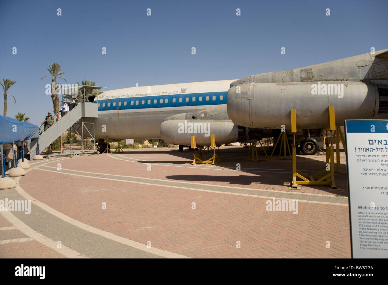 Boeing 707 used in the raid on Entebbe at the Israeli Air Force Museum ...