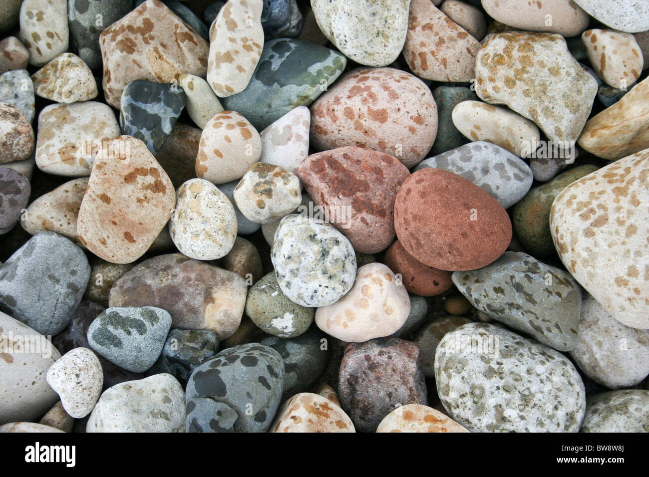 Pebbles on a beach, Isle of Arran Stock Photo - Alamy