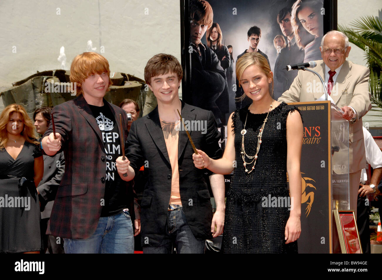 Harry Potter Foot-Print and Wand-Print Ceremony Stock Photo - Alamy