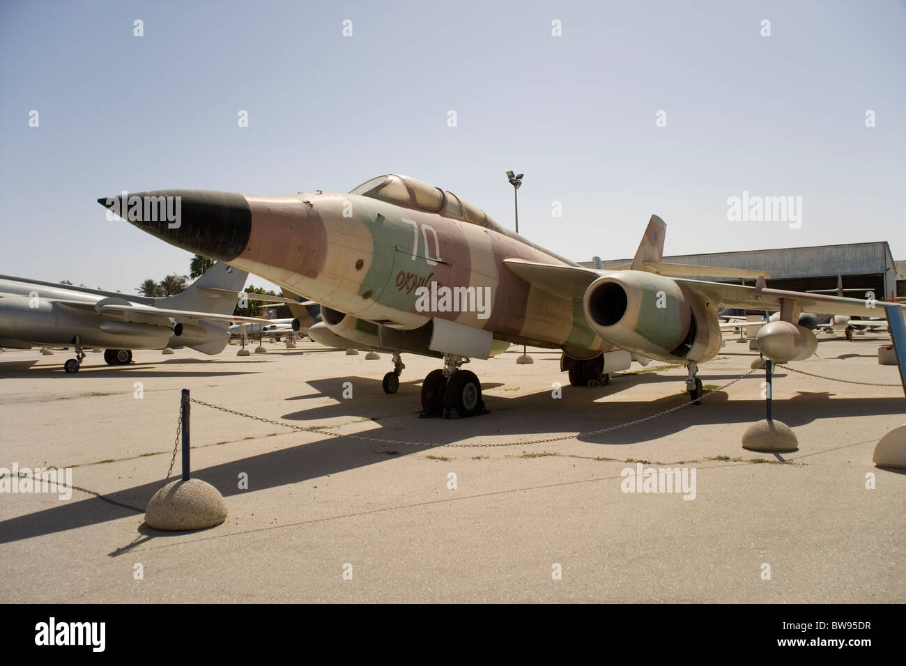 Vautour bomber plane at the Israeli Air Force Museum at Hazerim on the ...