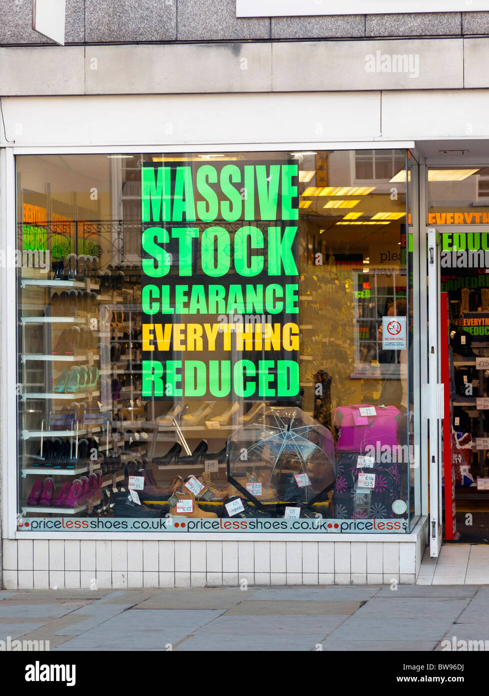 sale at shop Stock Photo - Alamy