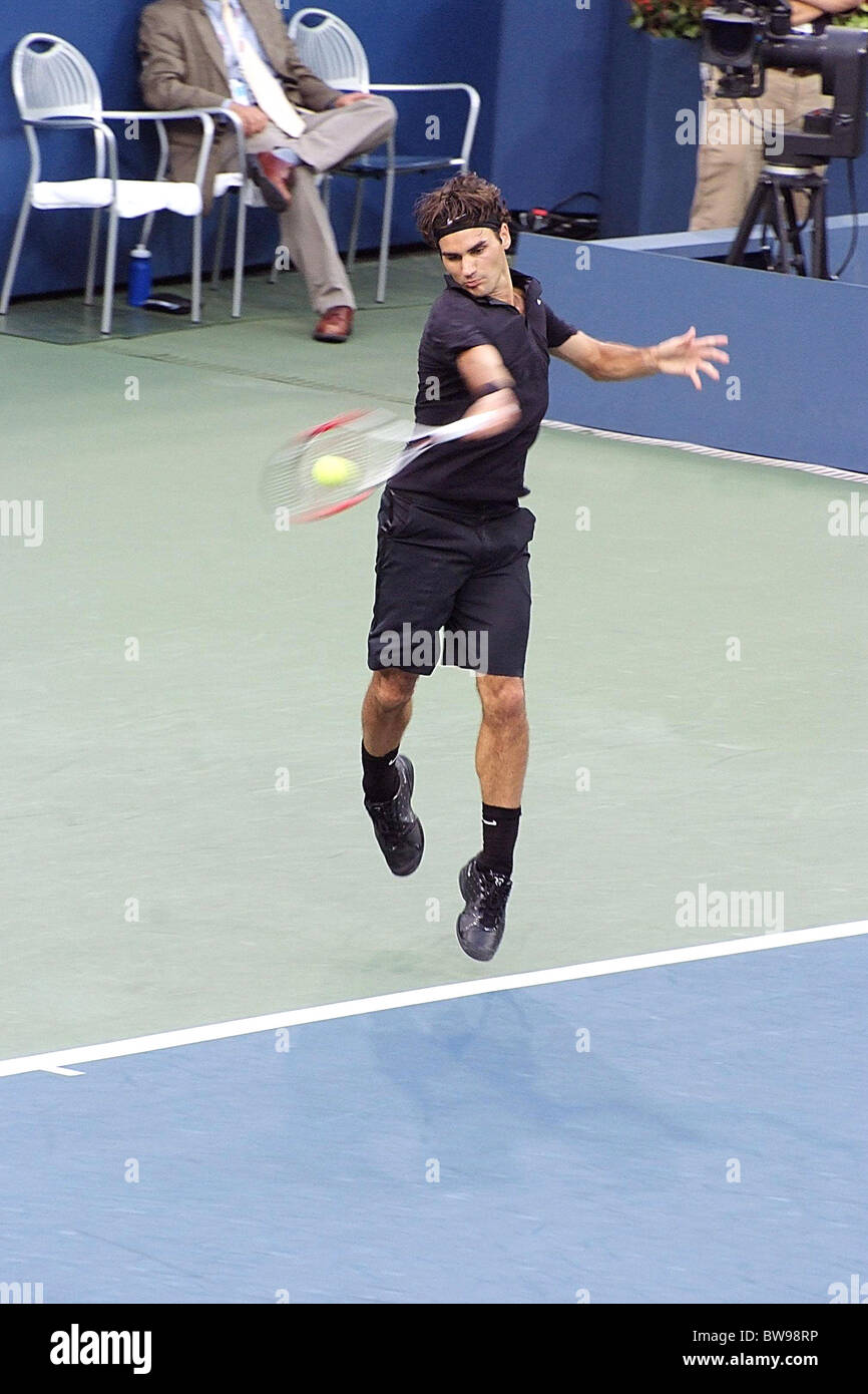2007 us open federer hi-res stock photography and images - Alamy