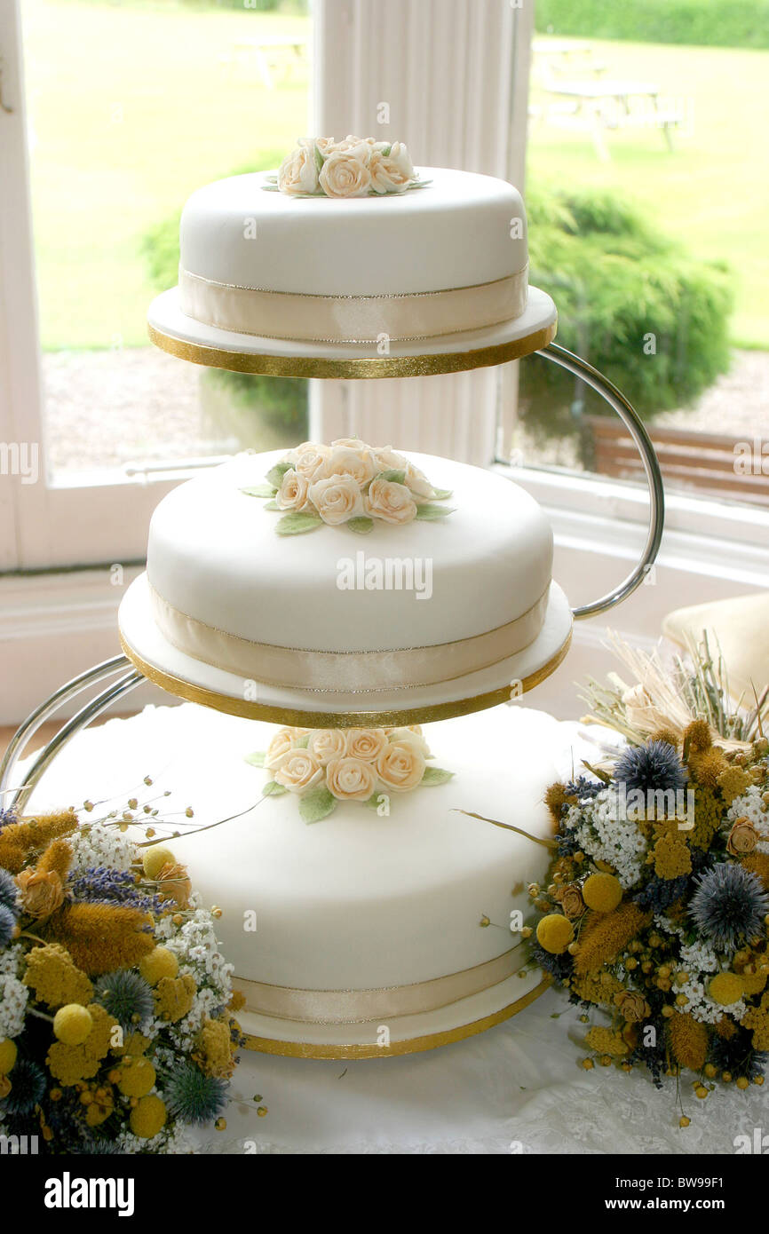 Wedding Cake at the wedding reception Stock Photo - Alamy