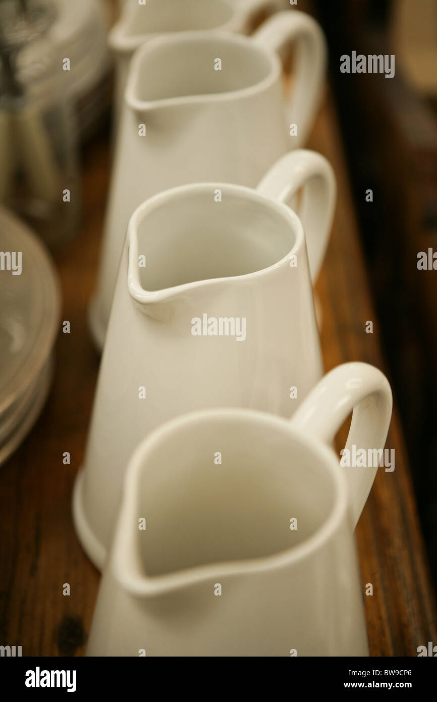 Ceramic Milk Jugs Stock Photo - Alamy