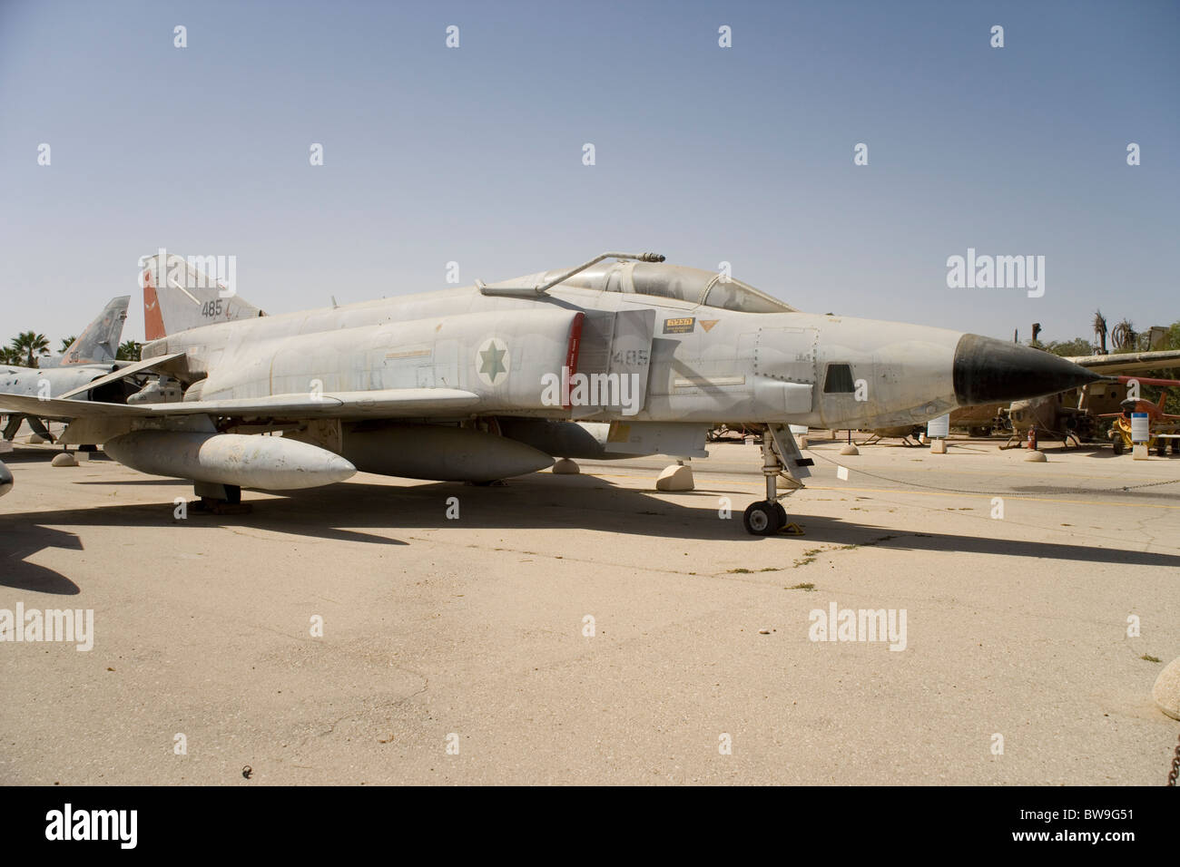 Phantom fighter jet at the Israeli Air Force Museum at Hazerim on the ...