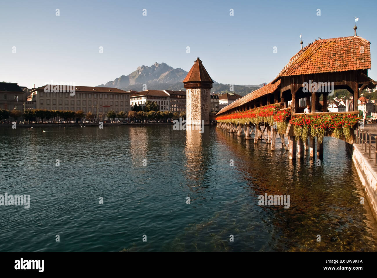 Chapel Bridge in Lucerne, Switzerland Stock Photo - Alamy
