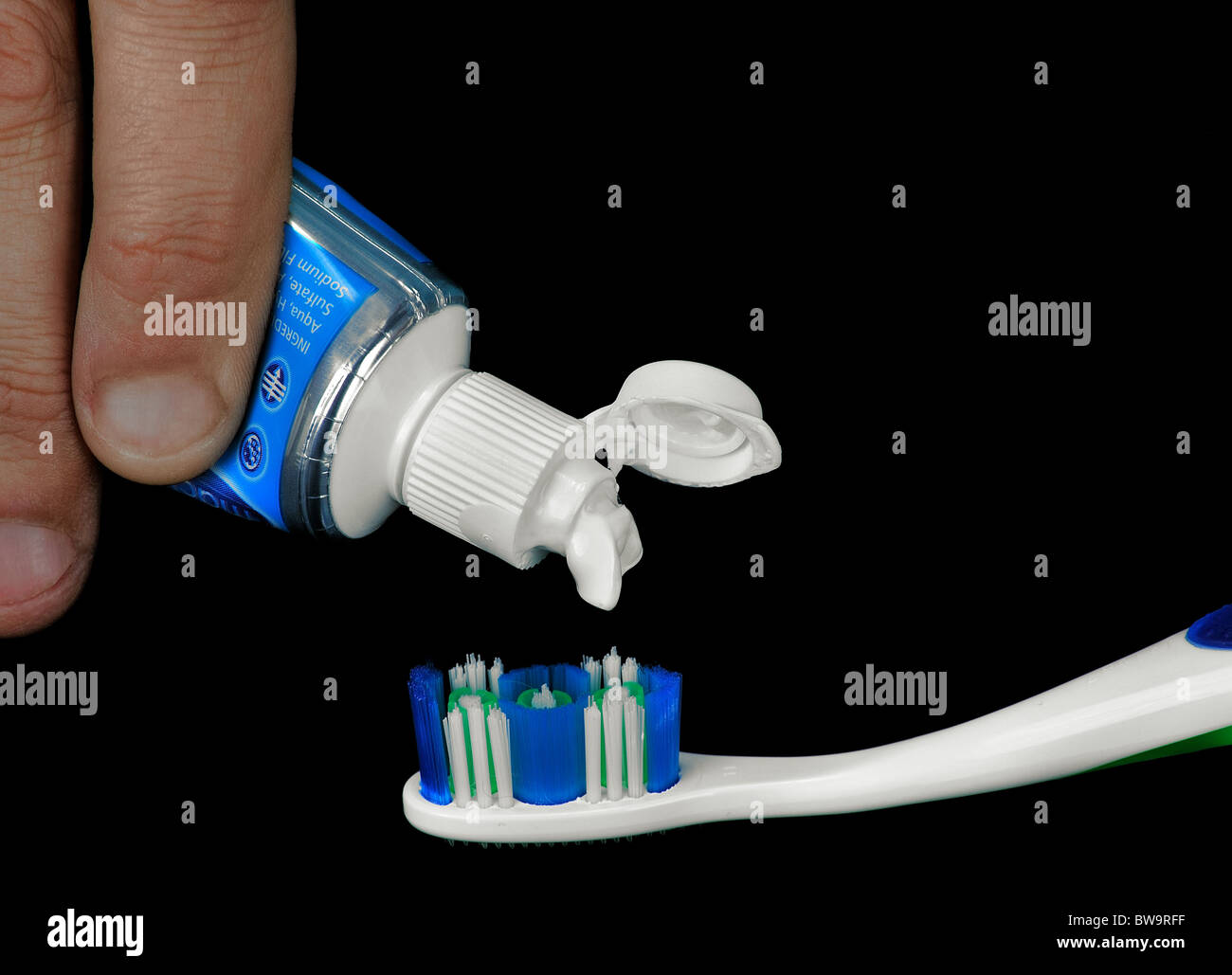 Teeth toothbrush paste on hi-res stock photography and images - Alamy