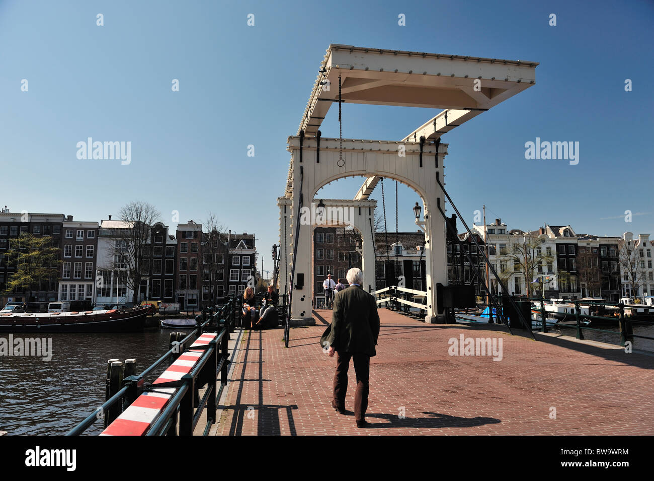 Magere Brug in Amsterdam,Amstel, The Netherlands Stock Photo - Alamy