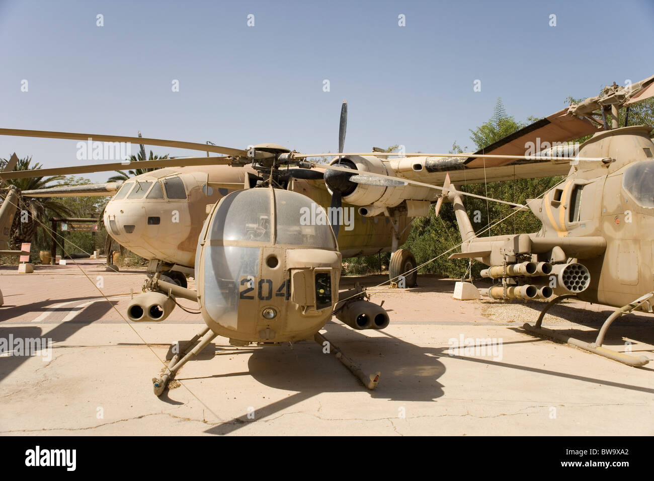 Helicopter at the Israeli Air Force Museum at Hazerim on the outskirts ...