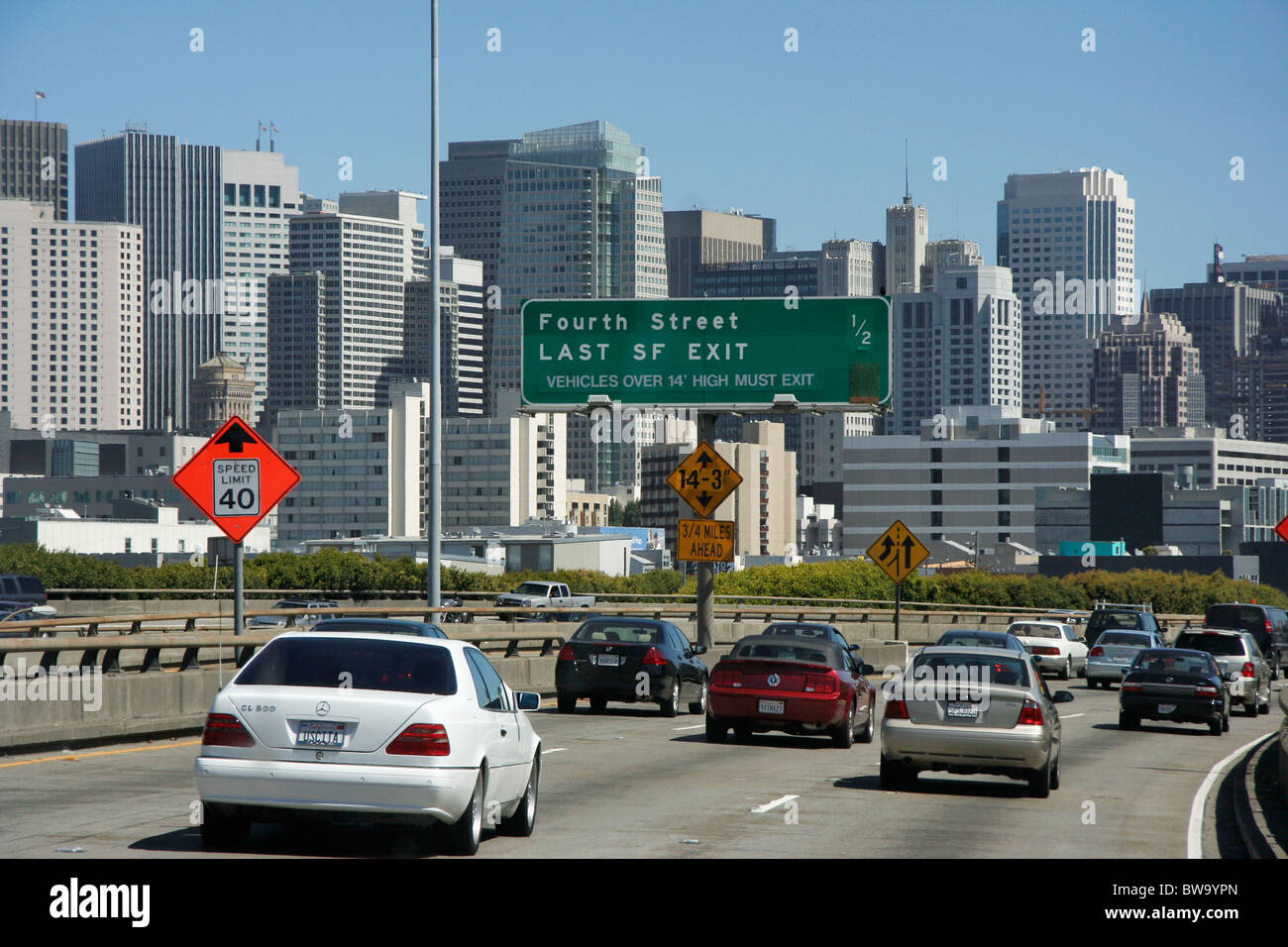 A highway entrance, San Francisco, USA Stock Photo - Alamy