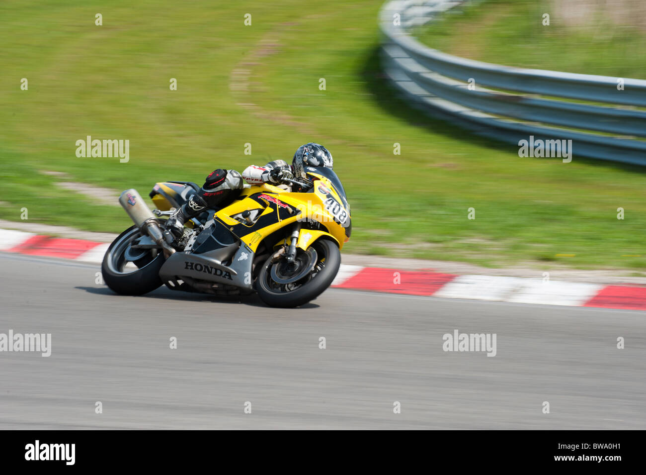 Motorcycle racing on circuit in Zandvoort the Netherlands Stock Photo ...