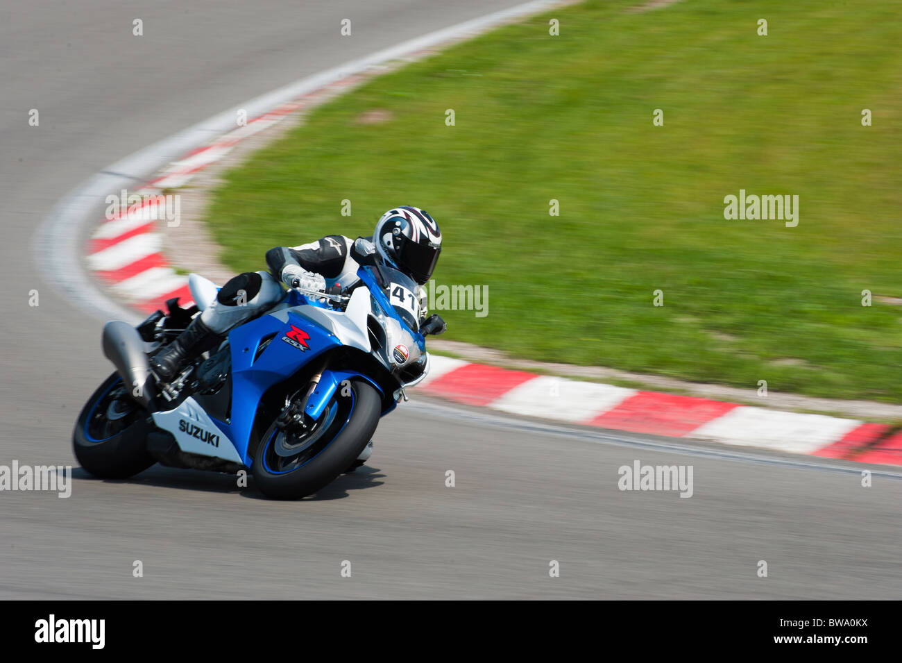 Motorcycle racing on circuit in Zandvoort the Netherlands Stock Photo ...