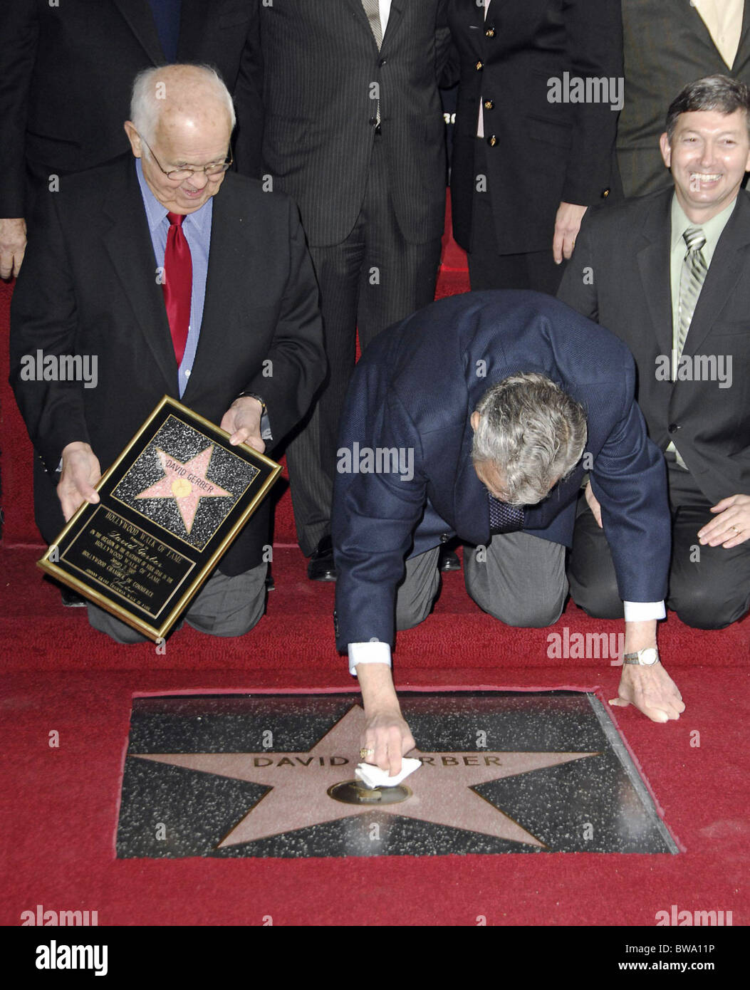 STAR ON THE HOLLYWOOD WALK OF FAME for TV producer David Gerber Stock ...