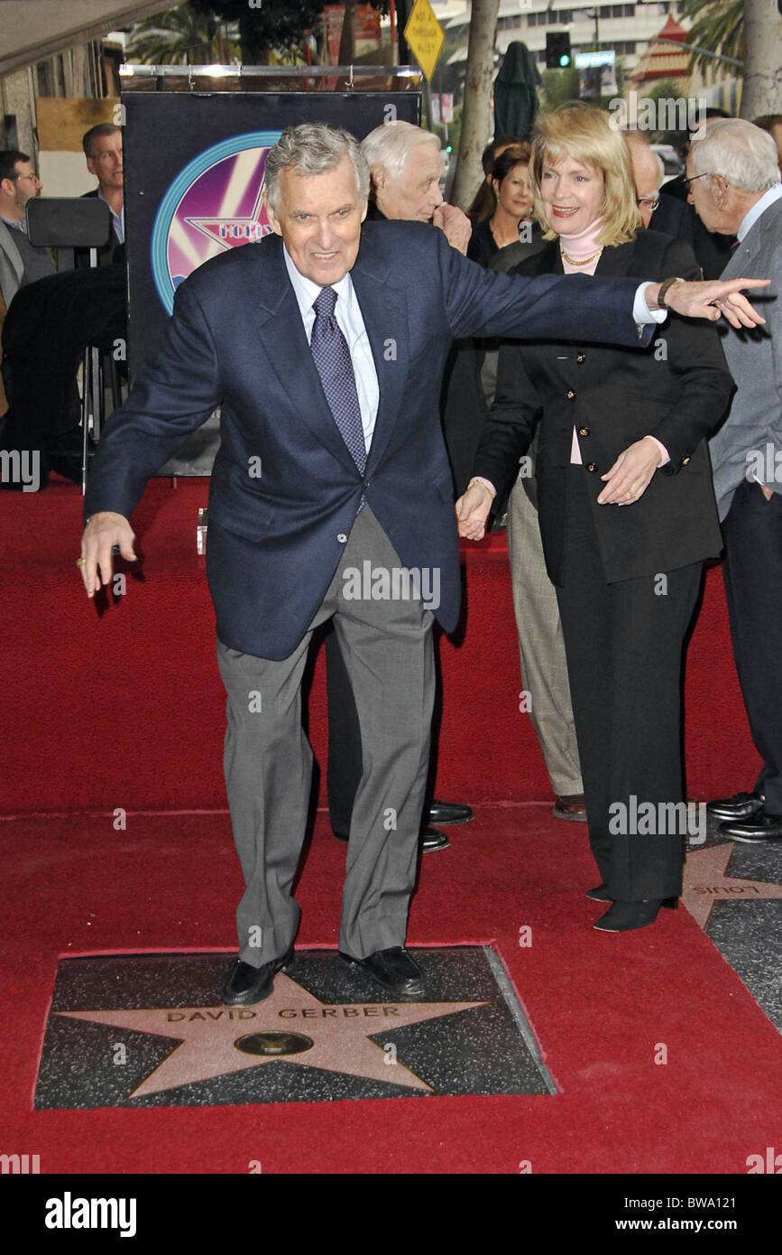 STAR ON THE HOLLYWOOD WALK OF FAME for TV producer David Gerber Stock ...