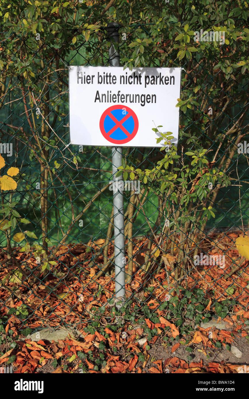 inofficial German traffic sign for " No Parking". Photo by Willy ...