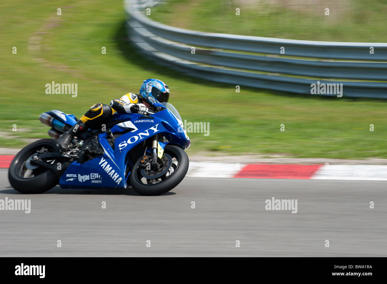 Motorcycle racing on circuit in Zandvoort the Netherlands Stock Photo ...