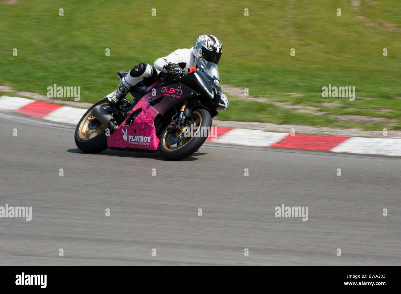 Motorcycle racing on circuit in Zandvoort the Netherlands Stock Photo ...
