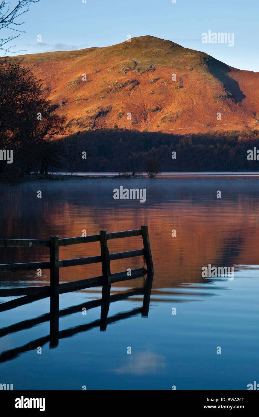 First Light from Barrow Bay, Derwentwater, The English Lakes, Cumbria ...