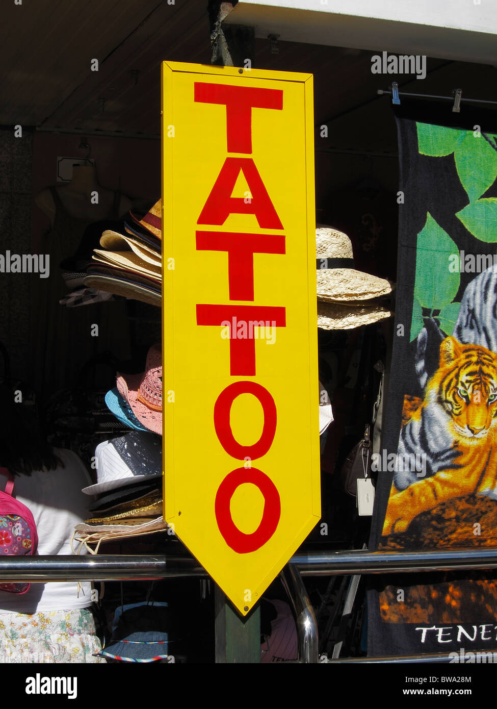 Tattoo shop sign hi-res stock photography and images - Alamy