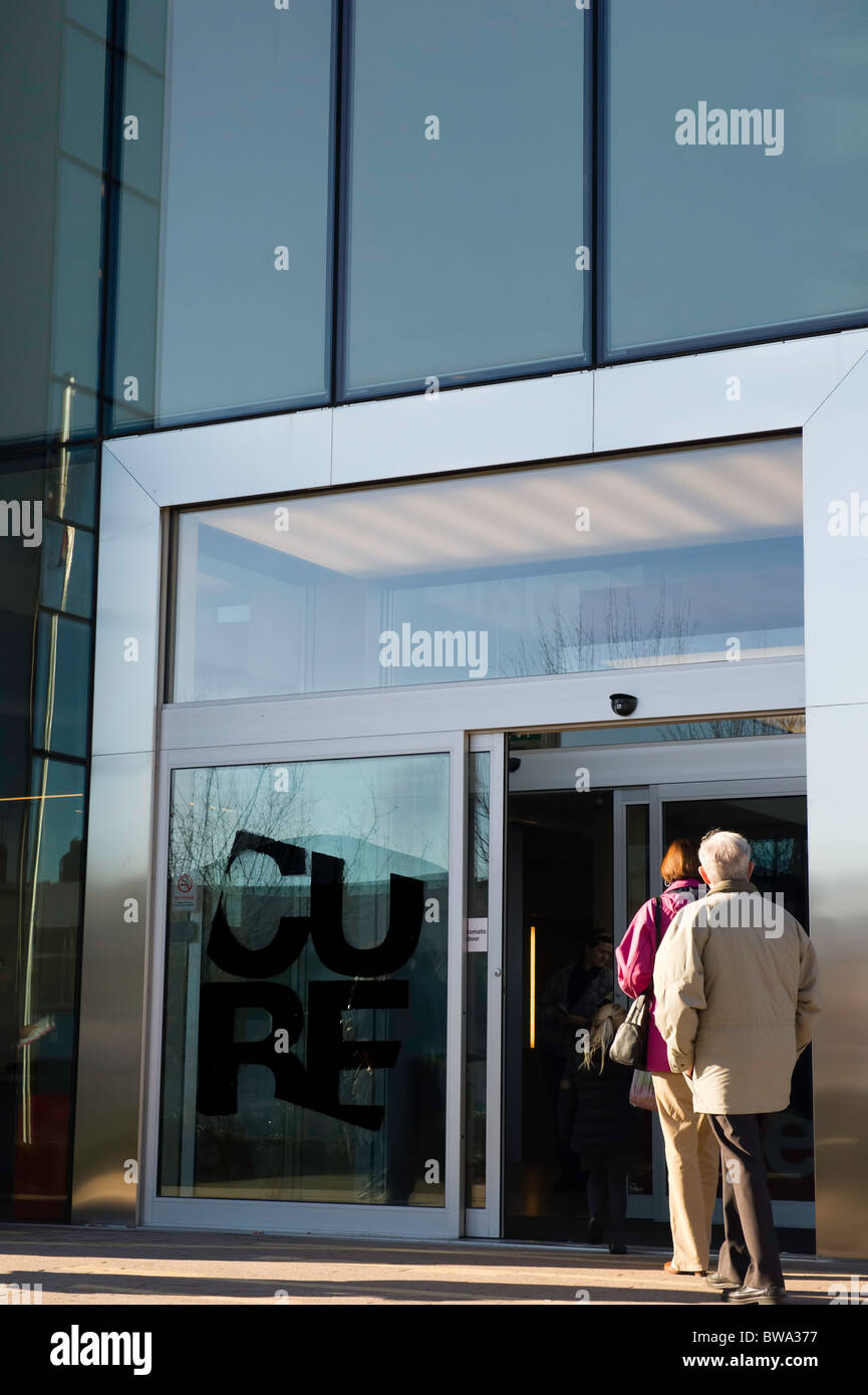 Entrance to Corby Cube library Stock Photo - Alamy