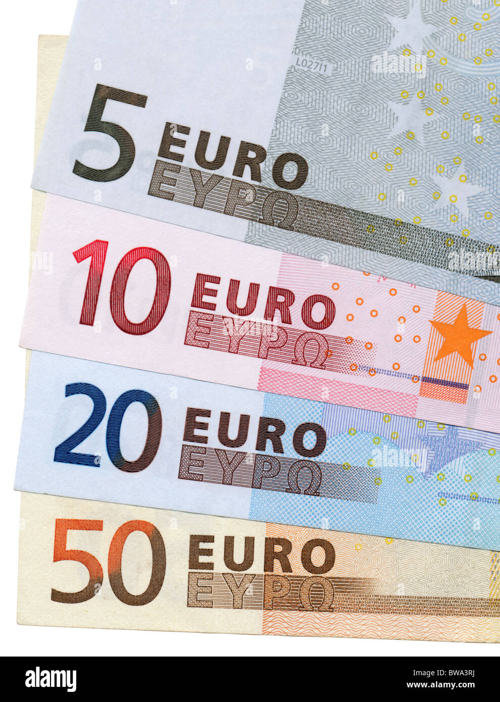 Variety of euro notes hi-res stock photography and images - Alamy