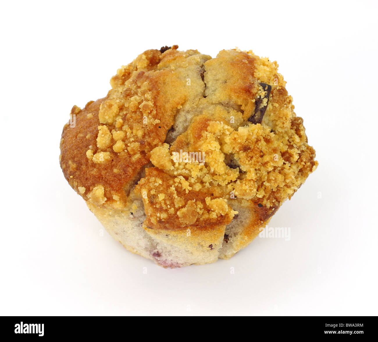 Single raspberry chocolate chip muffin Stock Photo - Alamy