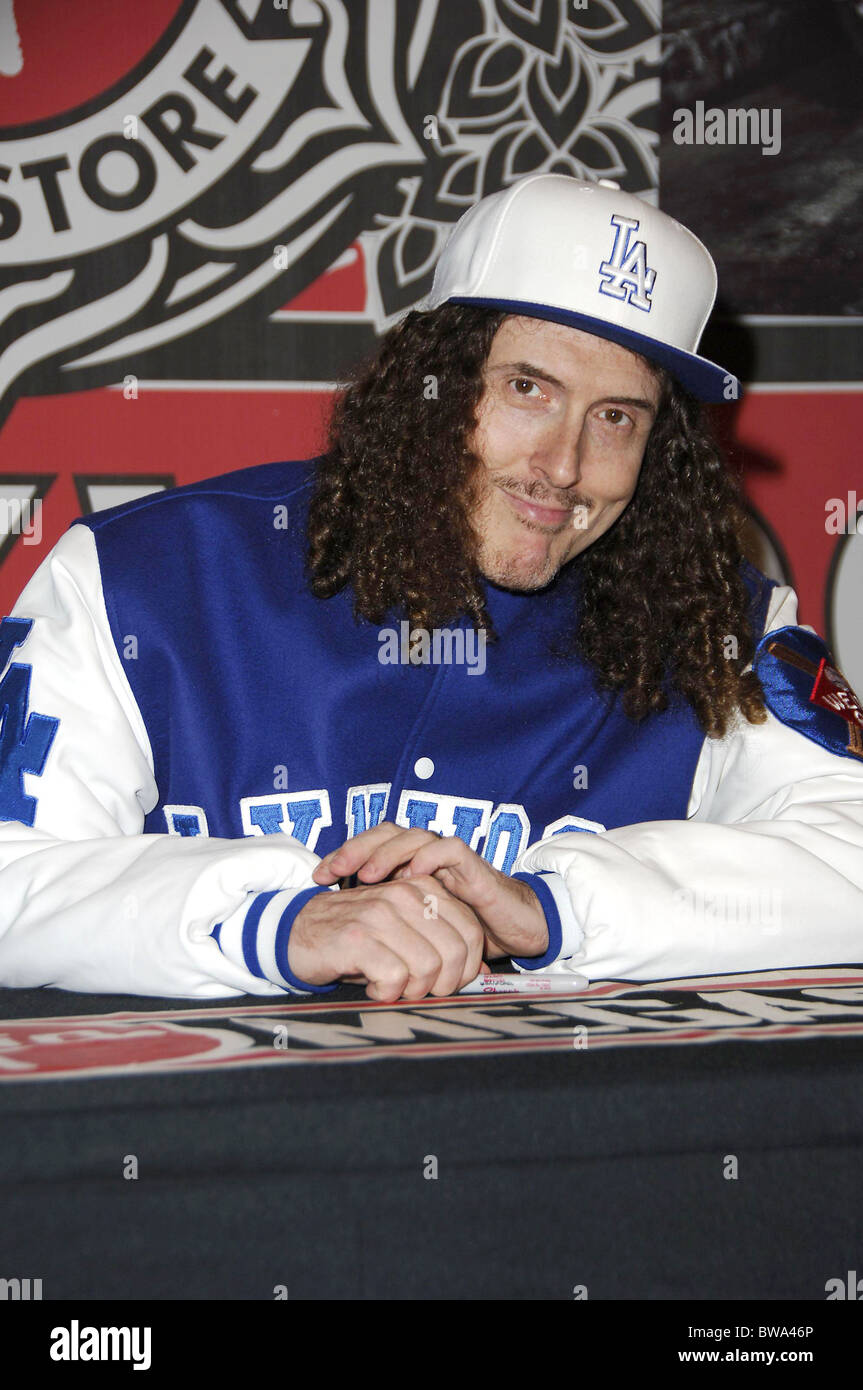 Weird Al Yankovic 'Straight Outta Linwood' CD signing Stock Photo - Alamy
