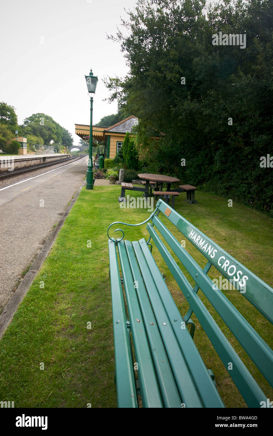 Harman's Cross Station Dorset UK Swanage Railway Stock Photo - Alamy