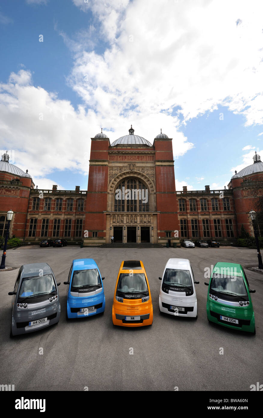 The fleet of hydrogen fuel cell 'Micro Cab' vehicles at the University ...