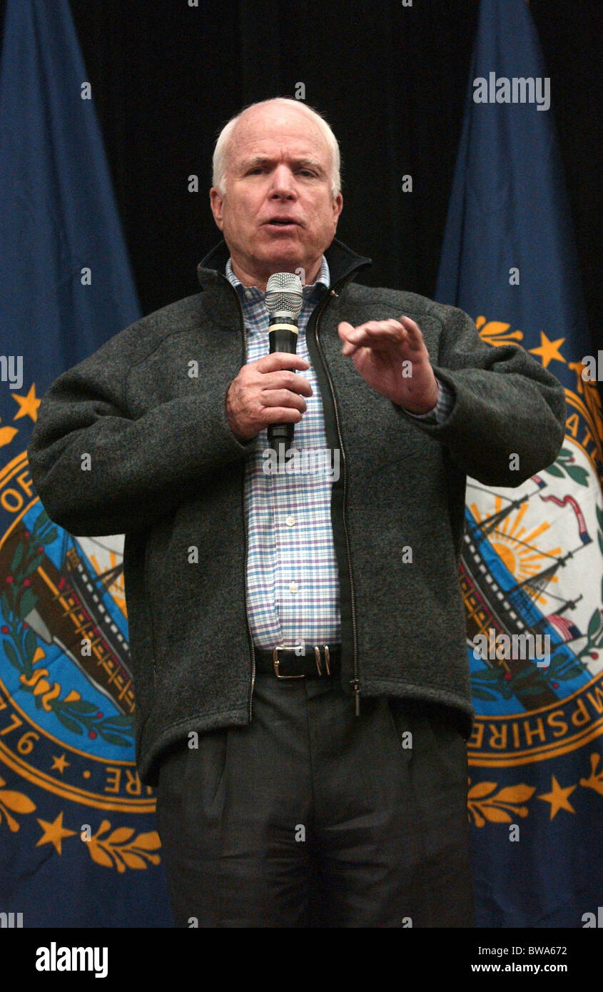 McCain Presidential Campaign Trail Stock Photo - Alamy