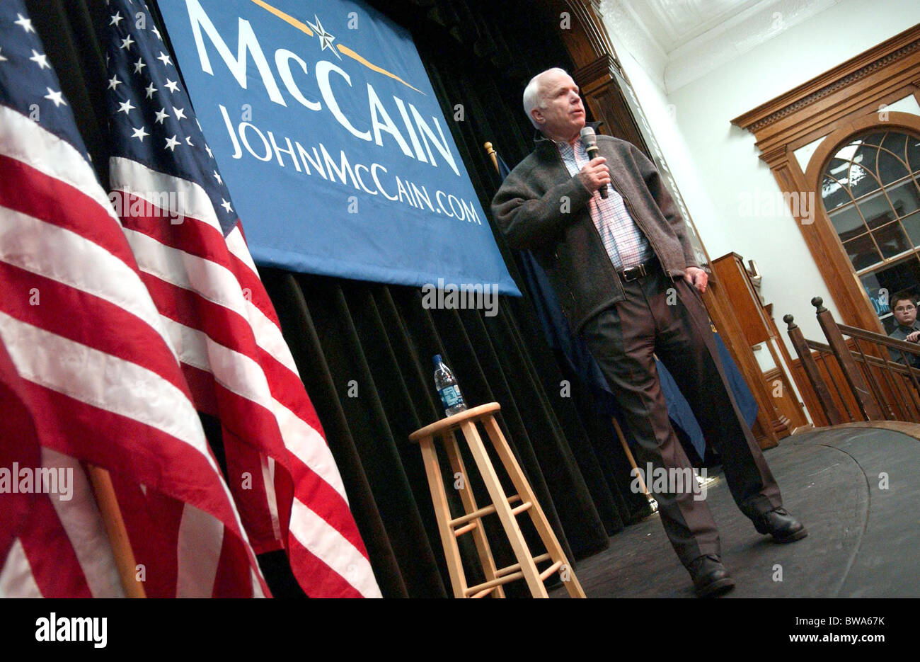 McCain Presidential Campaign Trail Stock Photo - Alamy