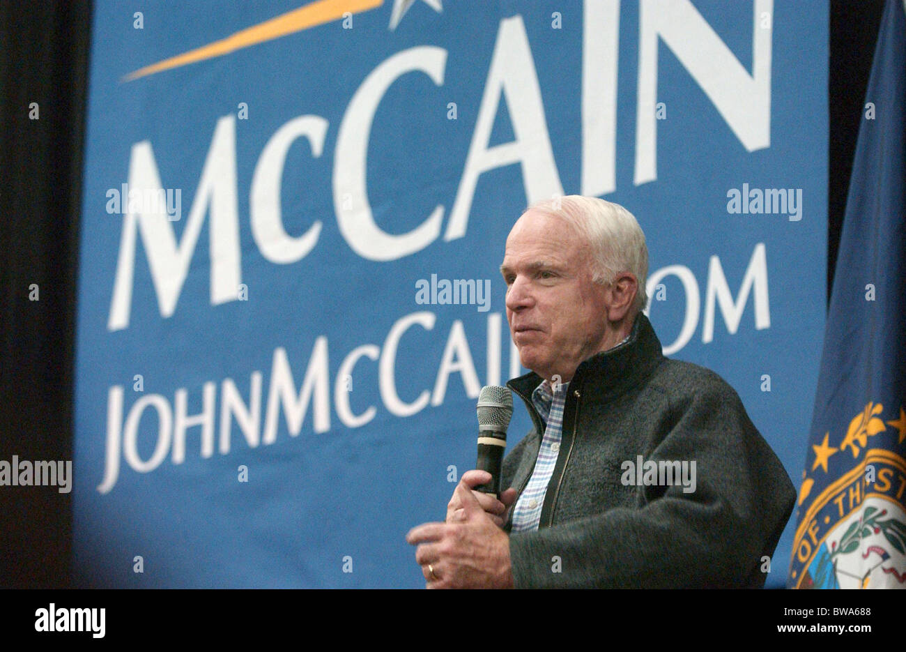 McCain Presidential Campaign Trail Stock Photo - Alamy
