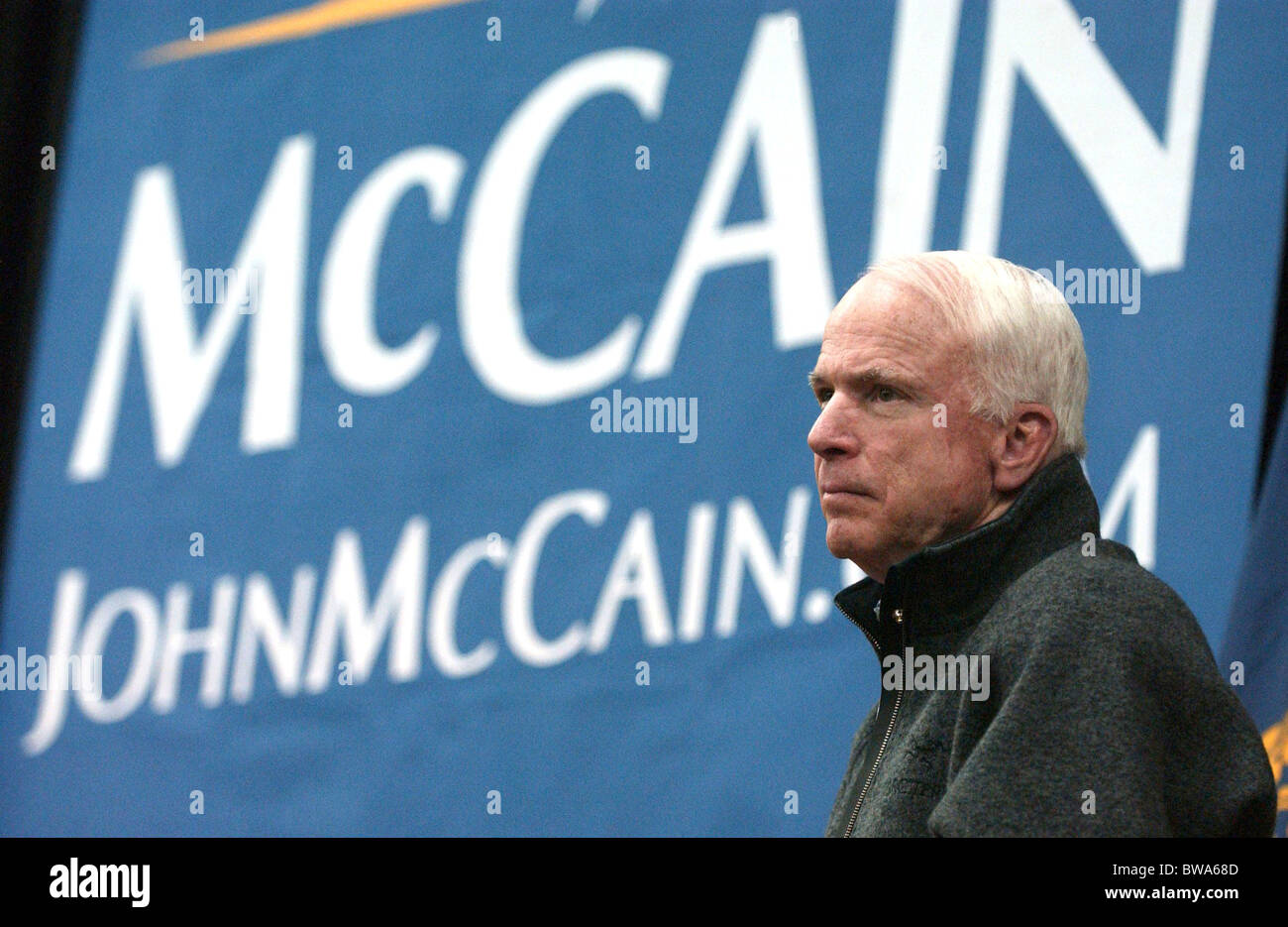 McCain Presidential Campaign Trail Stock Photo - Alamy