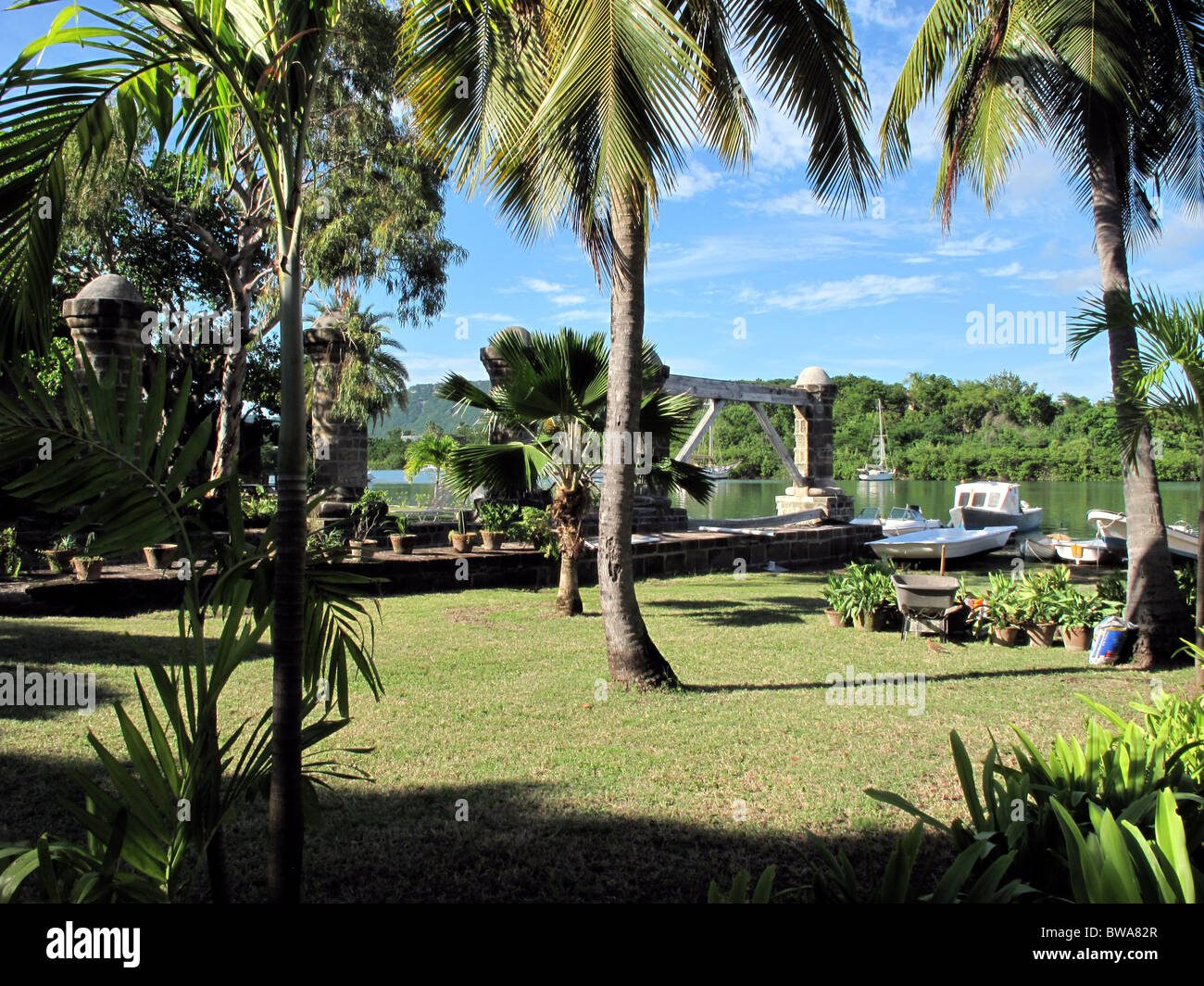 Nelsons Dockyard Antigua Caribbean Stock Photo - Alamy