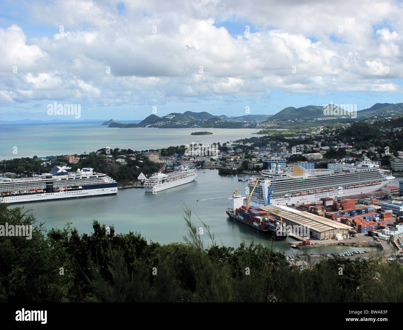 Castries St Lucia Caribbean Stock Photo - Alamy