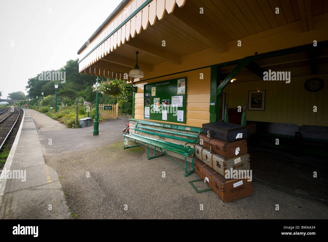 Harman's Cross Station Dorset UK Swanage Railway Stock Photo - Alamy