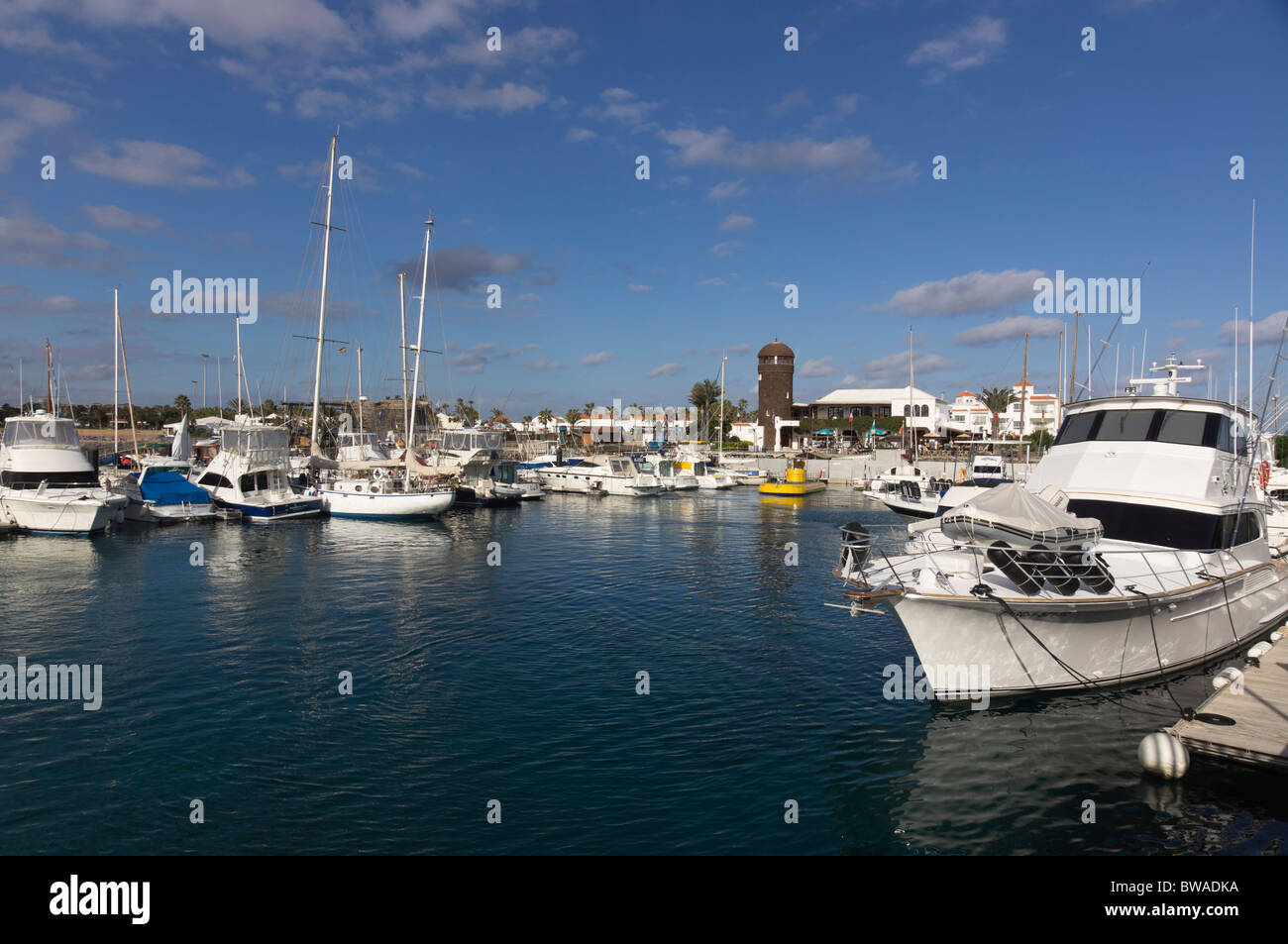 Fuerteventura, Canary Islands - Caleta de Fuste, the harbour and marina ...