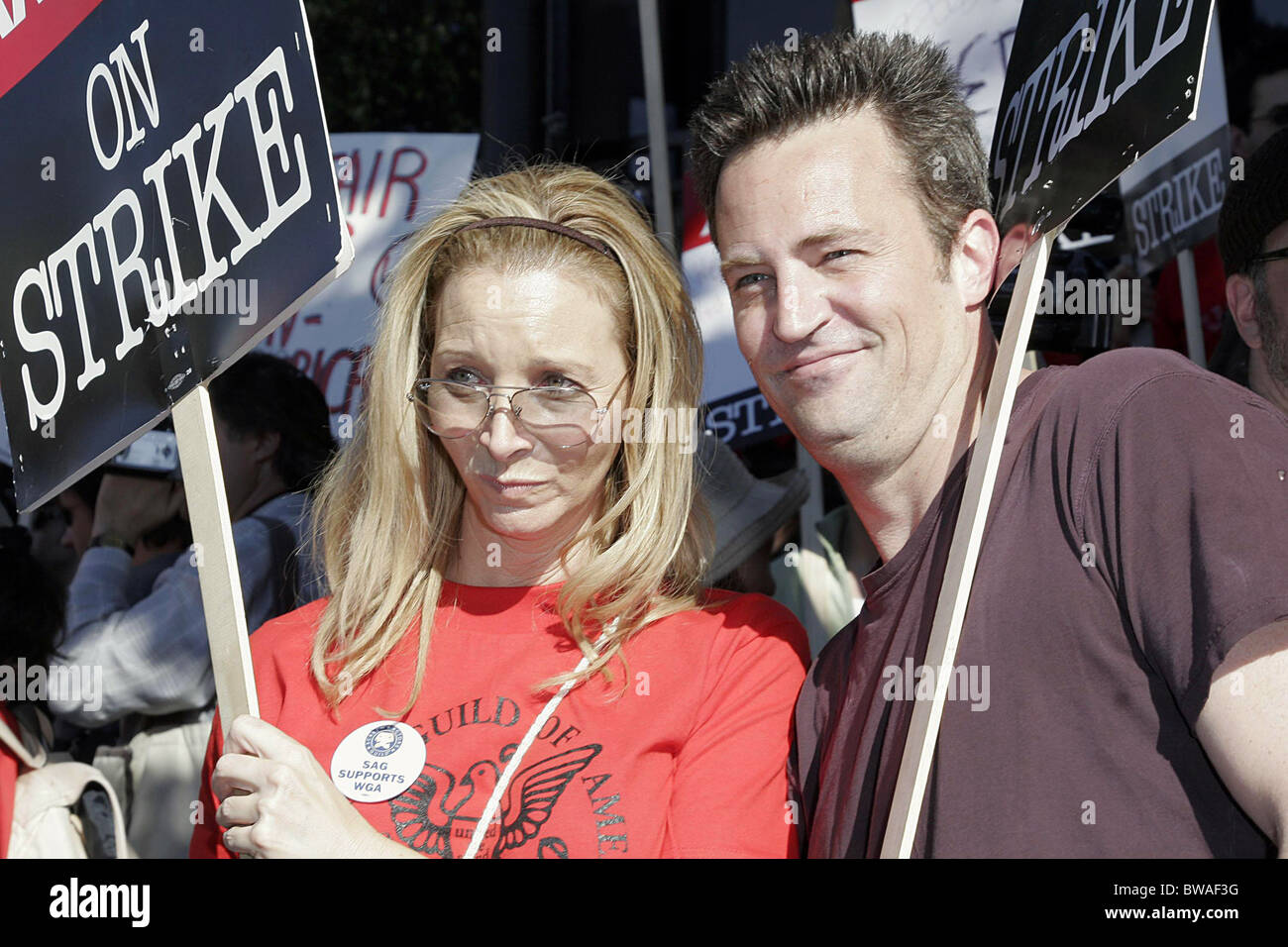 PICKETING WITH THE STARS - TV Celebs Support WGA Writers Strike on ...
