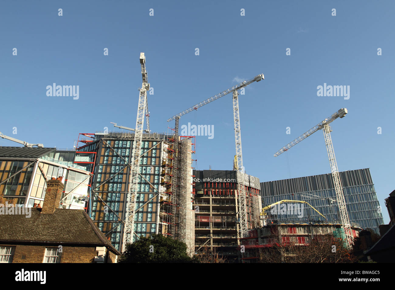 Building works in progress in London Stock Photo - Alamy