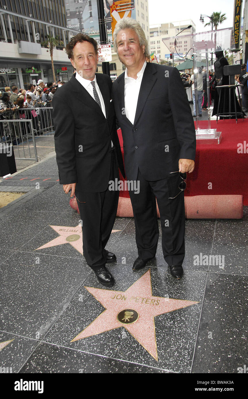 STAR ON THE HOLLYWOOD WALK OF FAME for PRODUCER JON PETERS Stock Photo ...