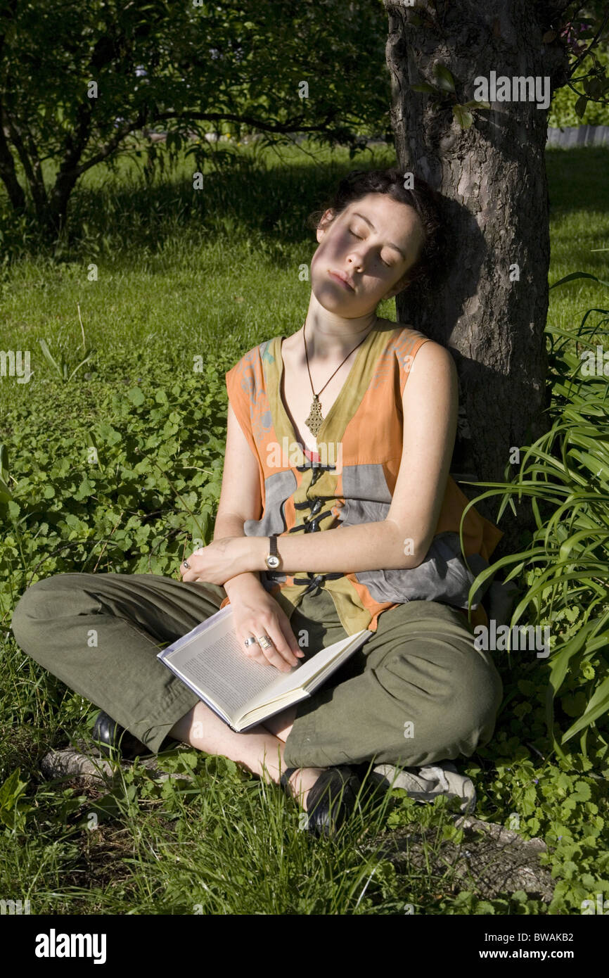 Resting under a tree hi-res stock photography and images - Alamy