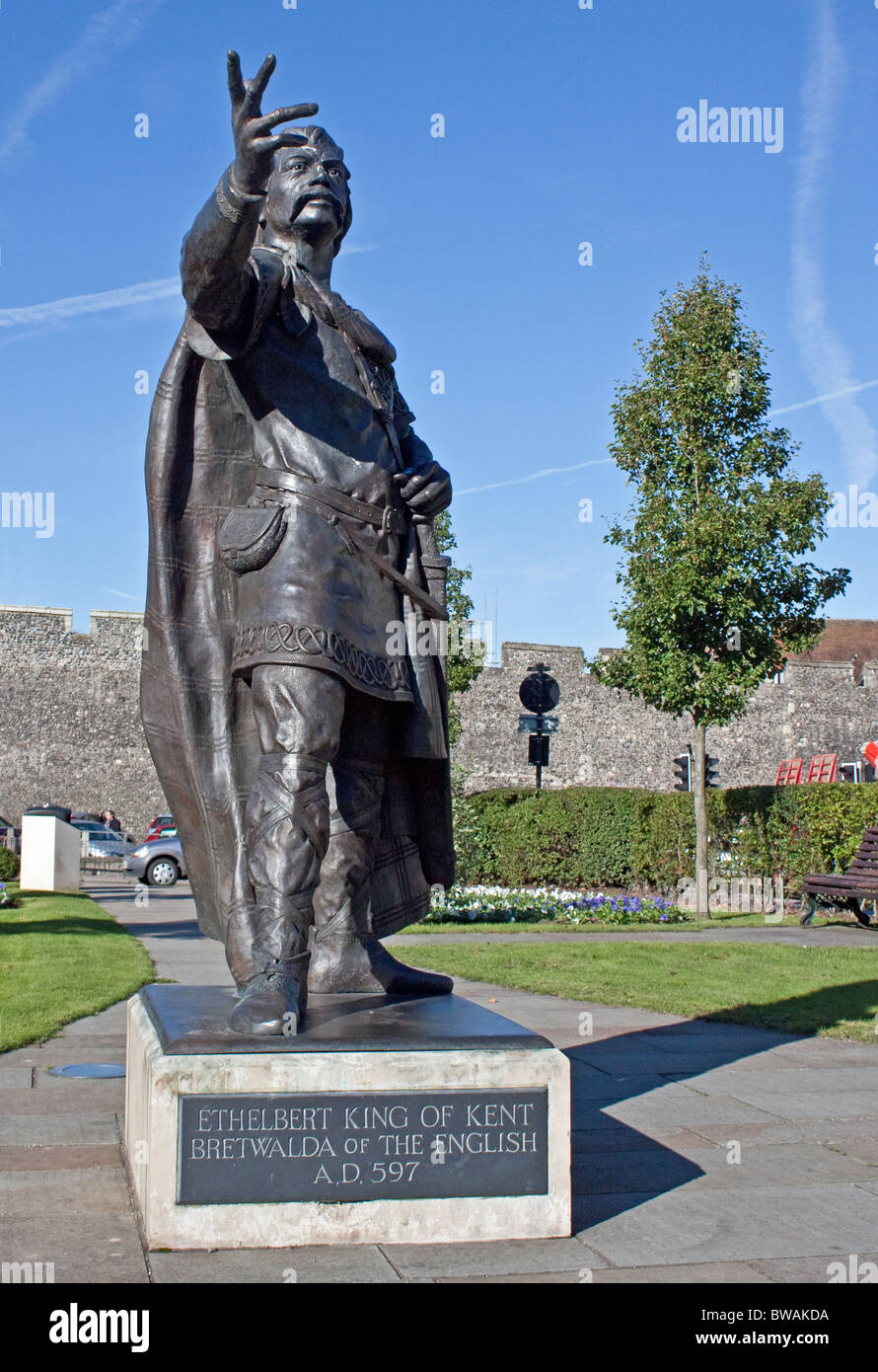 Statue king ethelbert canterbury kent hi-res stock photography and ...