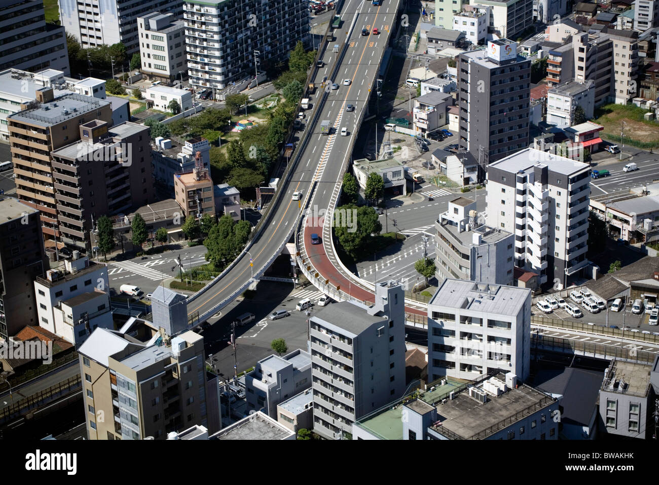 Osaka aerial view hi-res stock photography and images - Alamy