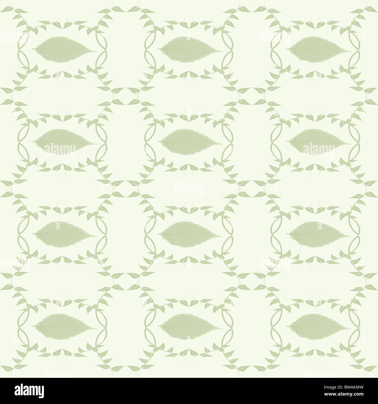 Seamless wallpaper of green leaves pattern Stock Photo - Alamy