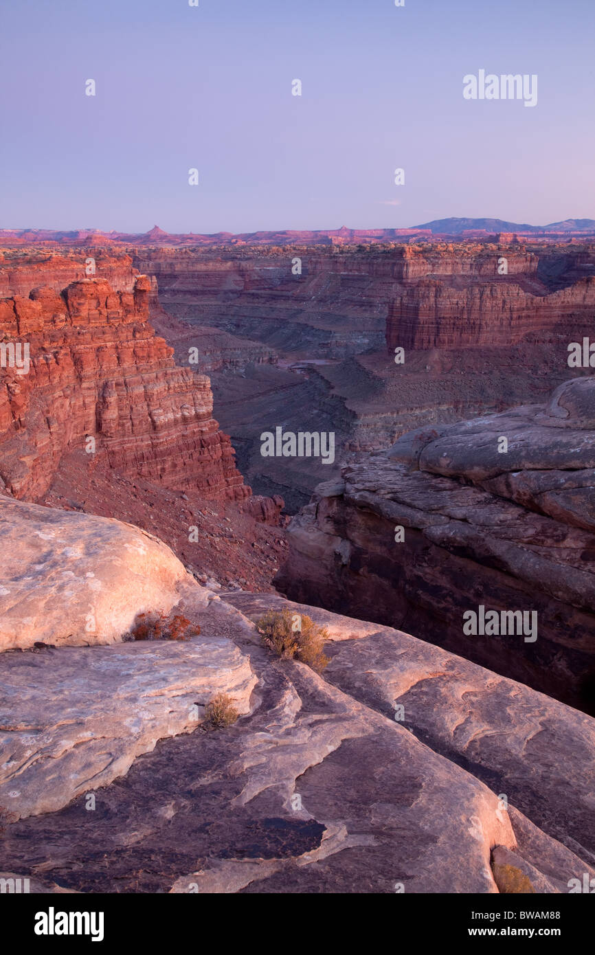 canyon of Salt Creek from the Colorado River Overlook, The Needles Unit ...