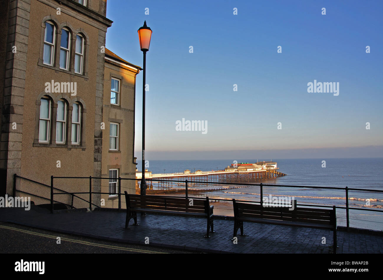 Cromer Pier and seafront at dawn, Cromer, Norfolk, England, United ...